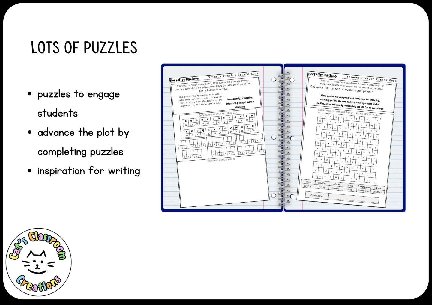 Narrative Writing Escape Room – Cat's Classroom
